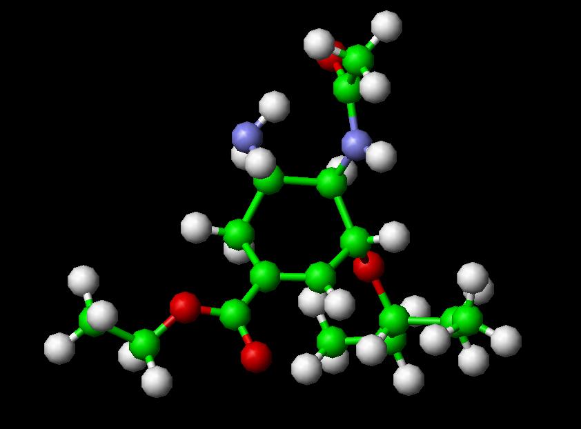 The Tamiflu Molecule --Oseltamivir Molecular Structure